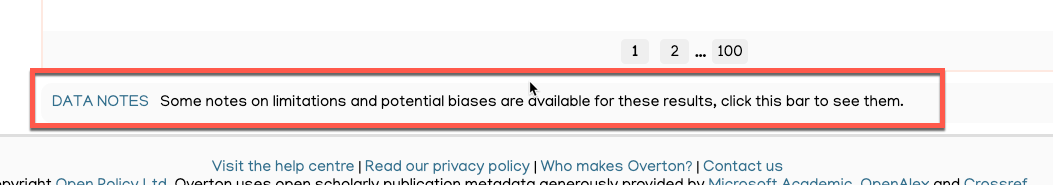 What are data notes? - Overton Knowledge Base